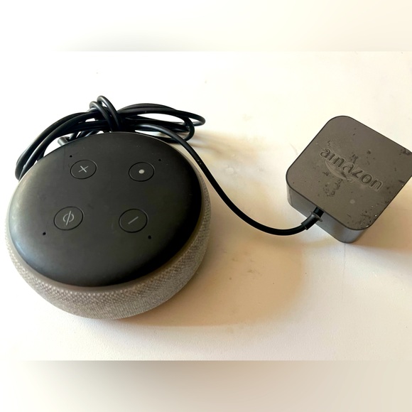 Amazon | Other | Amazon Echo Dot With Black And Gray Design With ...